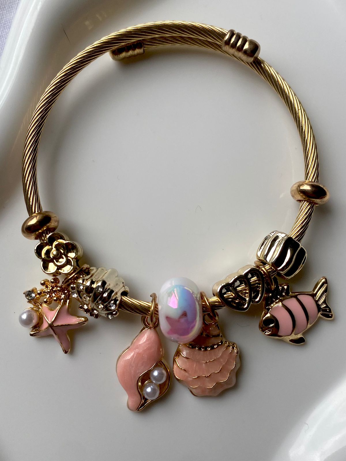 Pulsera con charms Golden Mermaid – Vinti Joyas